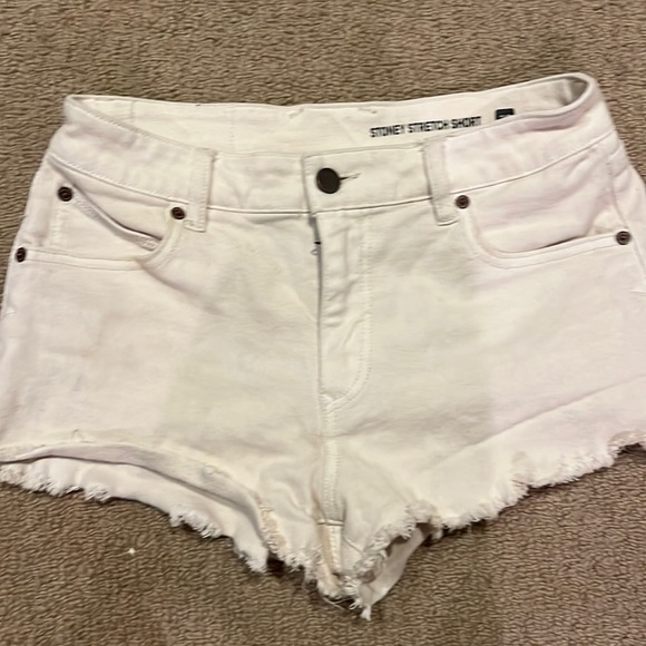 Stoney Clover Lane | Shorts | Cream Colored Short Denim Shorts | Poshmark
